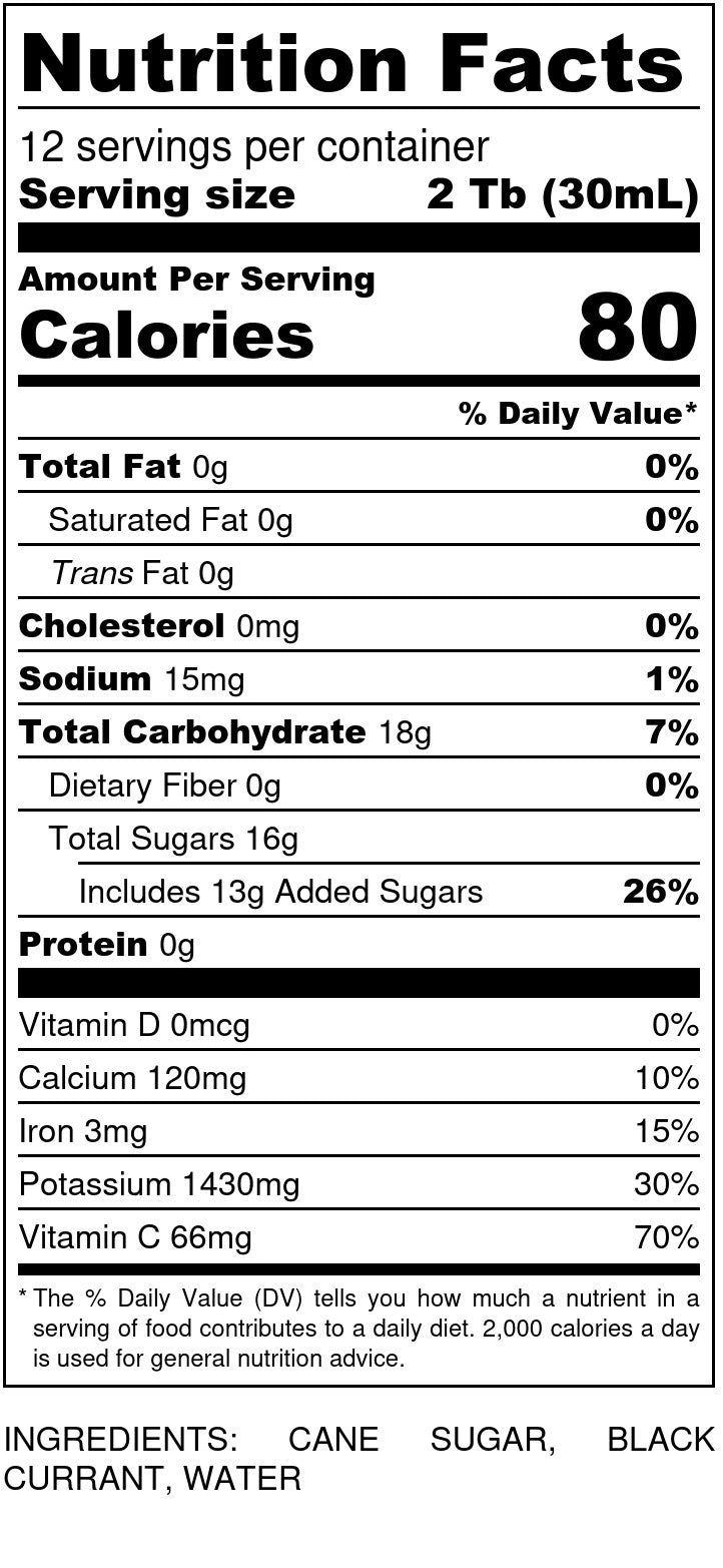 All Natural Black Currant Syrup - CurrantC™ — CurrantC™